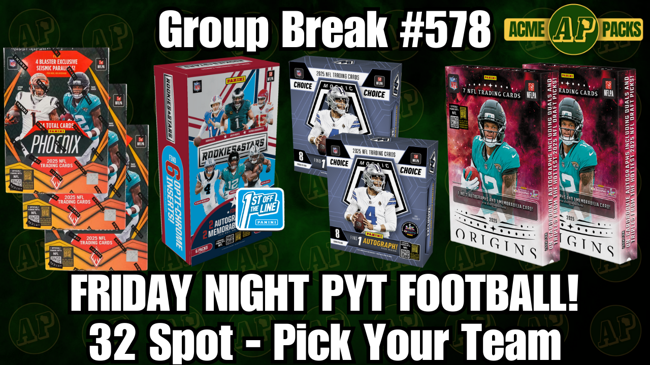 GB578 - Friday Night PYT Football! - Pick Your Team – Acme Packs
